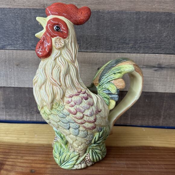 Maxcera | Dining | Vintage Maxcera Pottery Orange Rooster Ceramic ...